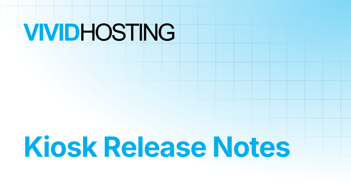 Kiosk Release Notes | FIRST FRC Radio