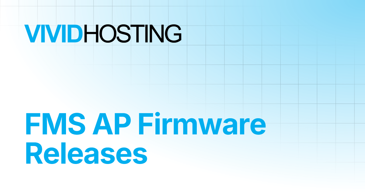 FMS AP Firmware Releases | FIRST FRC Radio